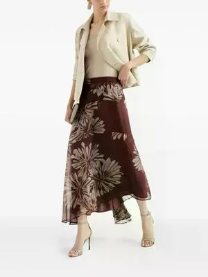Brunello Cucinelli Printed Skirt