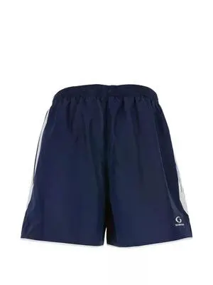 Balenciaga Logo-print Stripe-detail Shorts