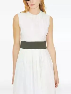 Tory Burch Pleated Poplin Midi Dress