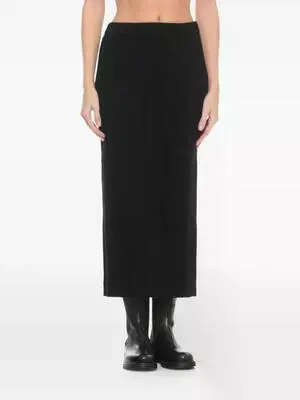 Antonelli Firenze Ribbed Knit Wool Skirt