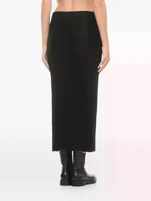 Antonelli Firenze Ribbed Knit Wool Skirt