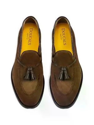 DOUCAL'S Suede Tassel Loafers - Brown