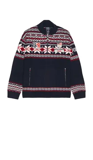 Polo Ralph Lauren Winter Olympics Half-zip Pullover Sweater - Blue