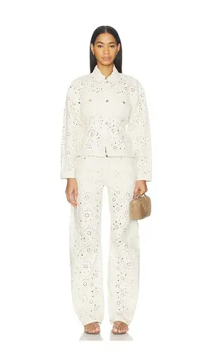 Steve Madden Henrietta Eyelet Denim Jacket