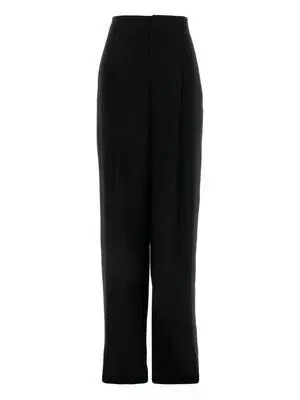 Saint Laurent Silk High-waisted Trousers
