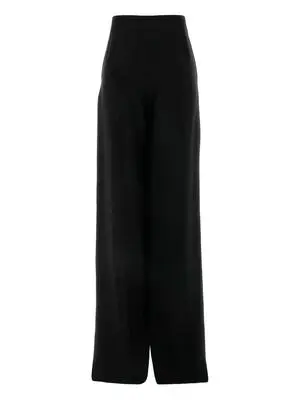 Saint Laurent Silk High-waisted Trousers