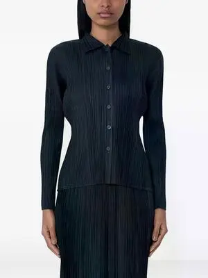 Issey Miyake Pleated Button-down Shirt