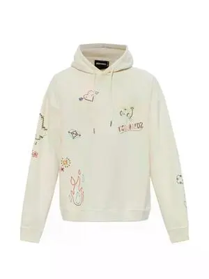 Dsquared2 Embroidered Hooded Sweater