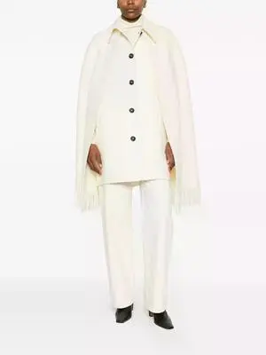 TOTEME Fringed Hem Cape Coat