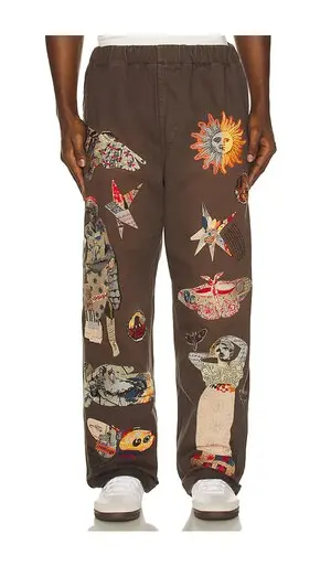 SAMUEL ZELIG Collage Pant - Brown