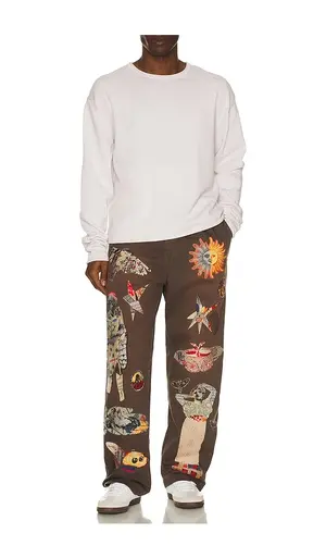 SAMUEL ZELIG Collage Pant - Brown