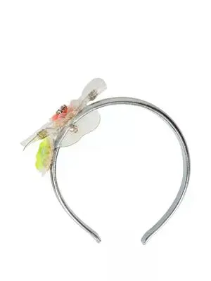 Red Valentino Floral Headband - Silver