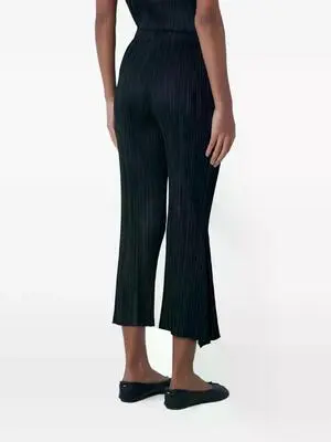 Issey Miyake Pleated Wide-leg Trousers - Black