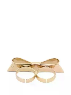 Valentino Garavani Bow Two-finger Ring - Gold
