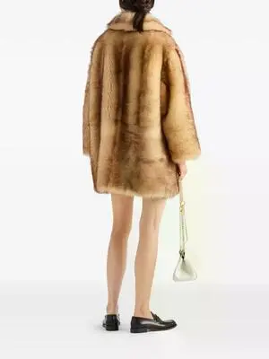 Prada Shearling Caban Coat