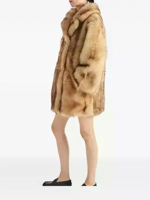 Prada Shearling Caban Coat