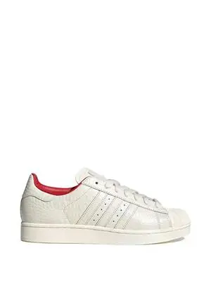Adidas Superstar II Reptile-Effect Sneakers Neutrals