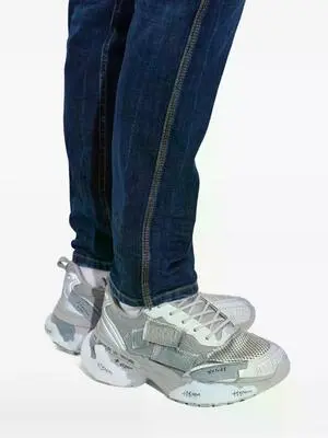 Dsquared2 Faster Mesh-panelled Sneakers - Grey