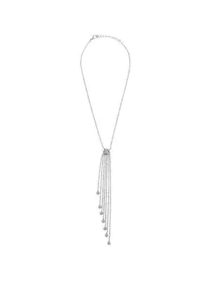 Alessandra Rich Crystal-embellished Chain Necklace - Silver