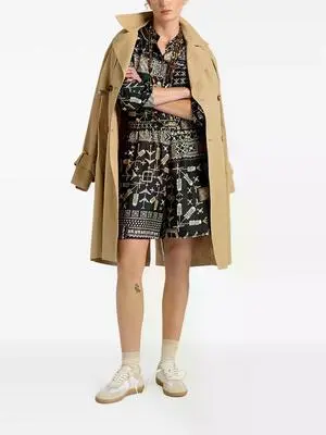 Momoni Printed Silk Twill Shorts