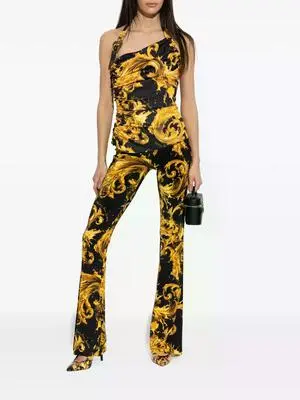 Versace Baroque-print Flared Trousers