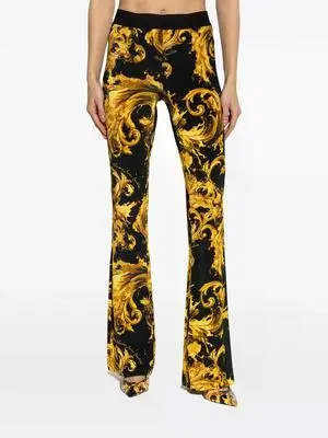 Versace Baroque-print Flared Trousers