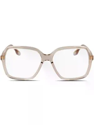 Victoria Beckham Square-frame Glasses - Brown