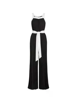 Karl Lagerfeld Pleated Jumpsuit - Black