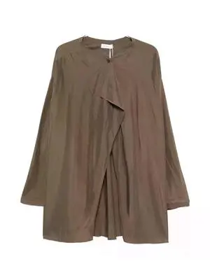 RUOHAN Noro Collarless Drape Shirt