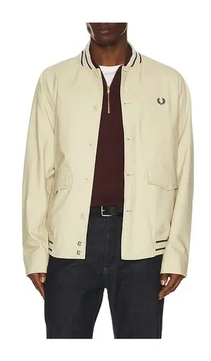 Fred Perry Bomber Jacket - Cream