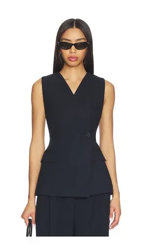 LOVERS AND FRIENDS Sleeveless V-neck Button Front Vest