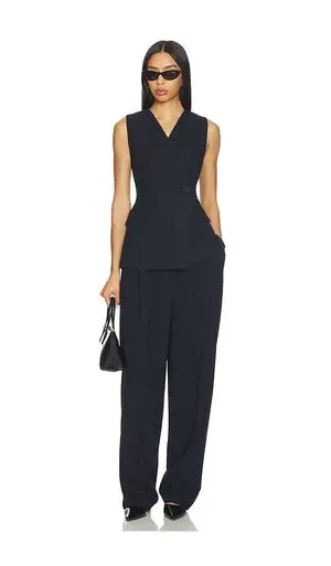 LOVERS AND FRIENDS Sleeveless V-neck Button Front Vest