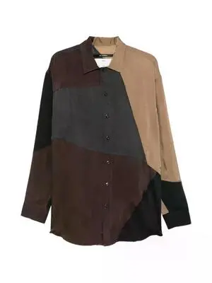 SONG FOR THE MUTE Patchwork Button-fastening Shirt