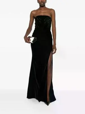 M.MARQUISE Embellished Slit Dress