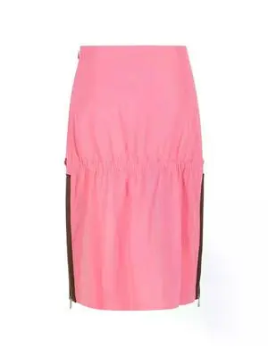 Fendi Zip-detailed Midi Skirt