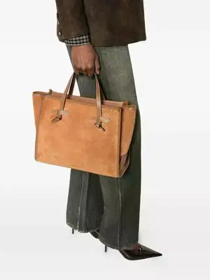 GIANNI CHIARINI Miss Marcella Tie-detail Tote Bag - Brown
