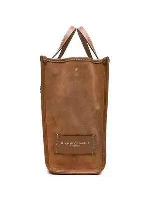 GIANNI CHIARINI Miss Marcella Tie-detail Tote Bag - Brown