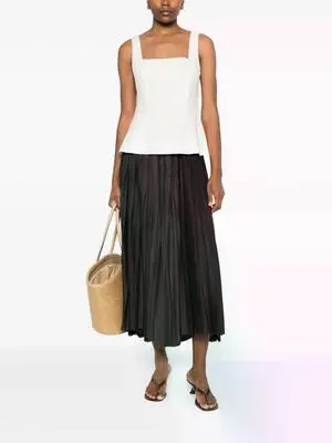 Dusan Pleated Cropped Trousers