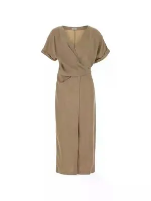 Brunello Cucinelli V-neck Wrap Dress