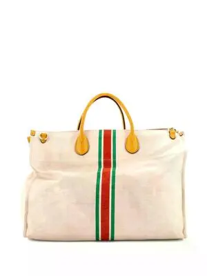 Gucci Interlocking G Web Canvas Large Tote Bag