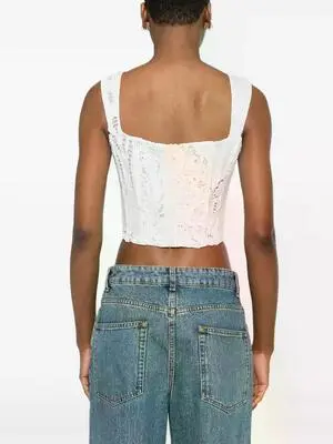 Giuseppe Di Morabito Embroidered Sleeveless Top