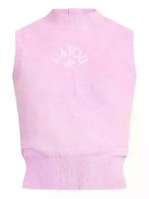 Patou Sleeveless Knit Top - Pink