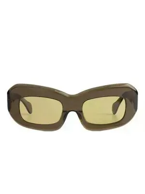 PORT TANGER Oliban Geometric Sunglasses - Green