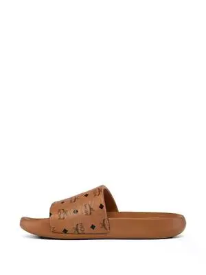 Mcm Monogram Print Slides
