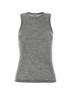 Saint Laurent Melange-effect Tank Top