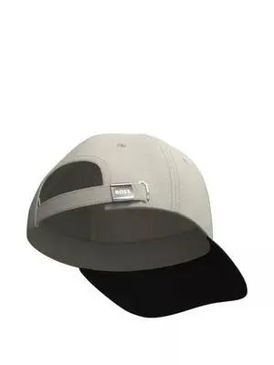 BOSS Cotton Twill Baseball Cap With Logo Print - Neutrals