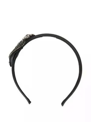 Valentino Garavani Heart-motif Headband - Black