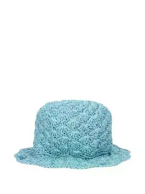 Valentino Garavani Textured Hat - Blue