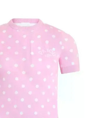 Patou Polka-dot Knitted Top