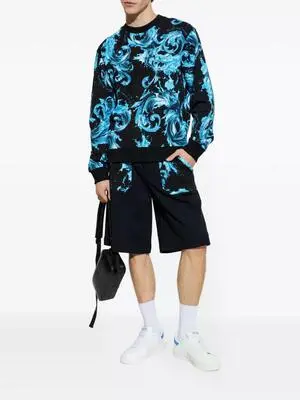 Versace Print Drawstring Shorts
